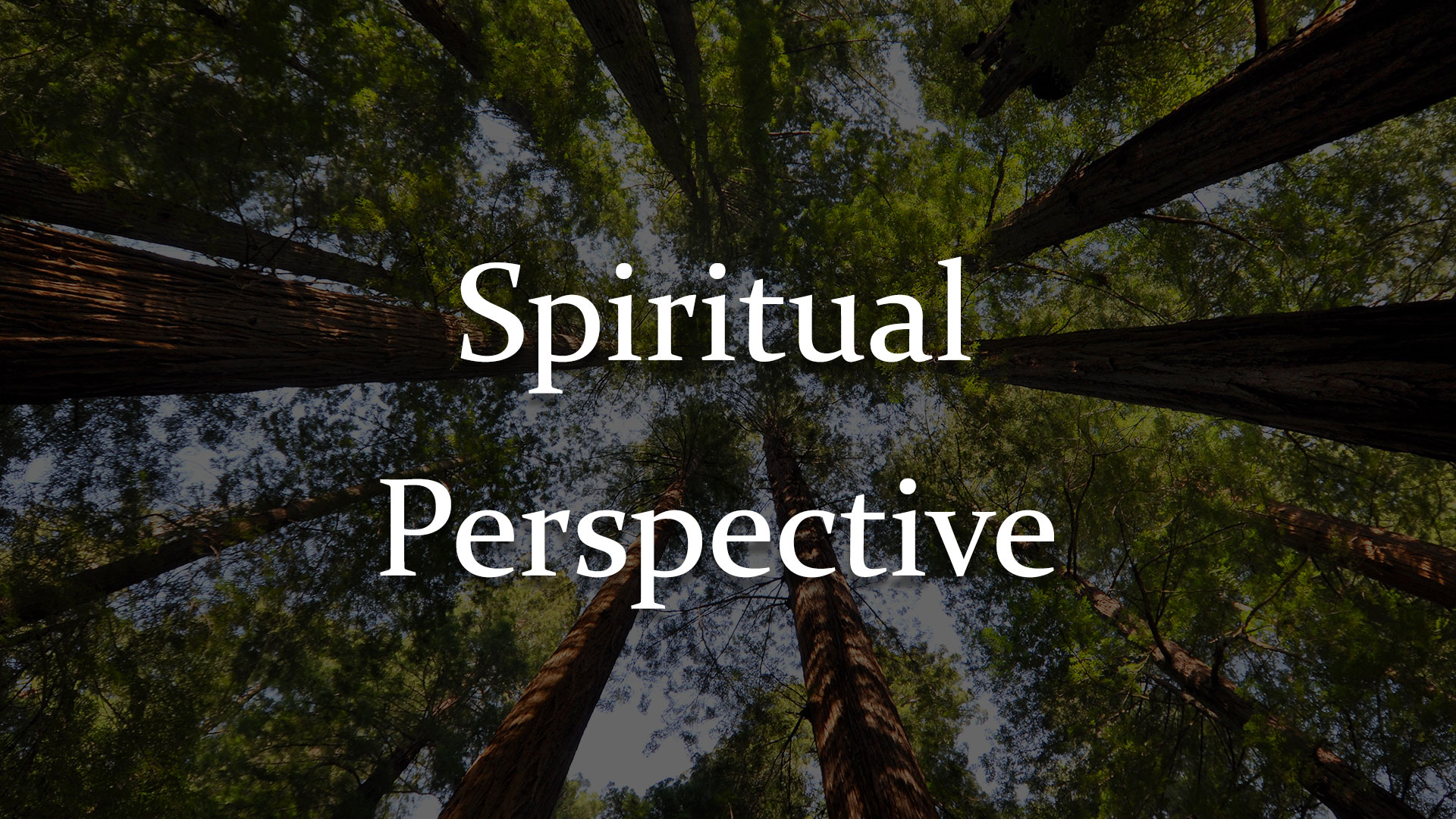 Having A Spiritual Perspective - Ottawa Church of Christ